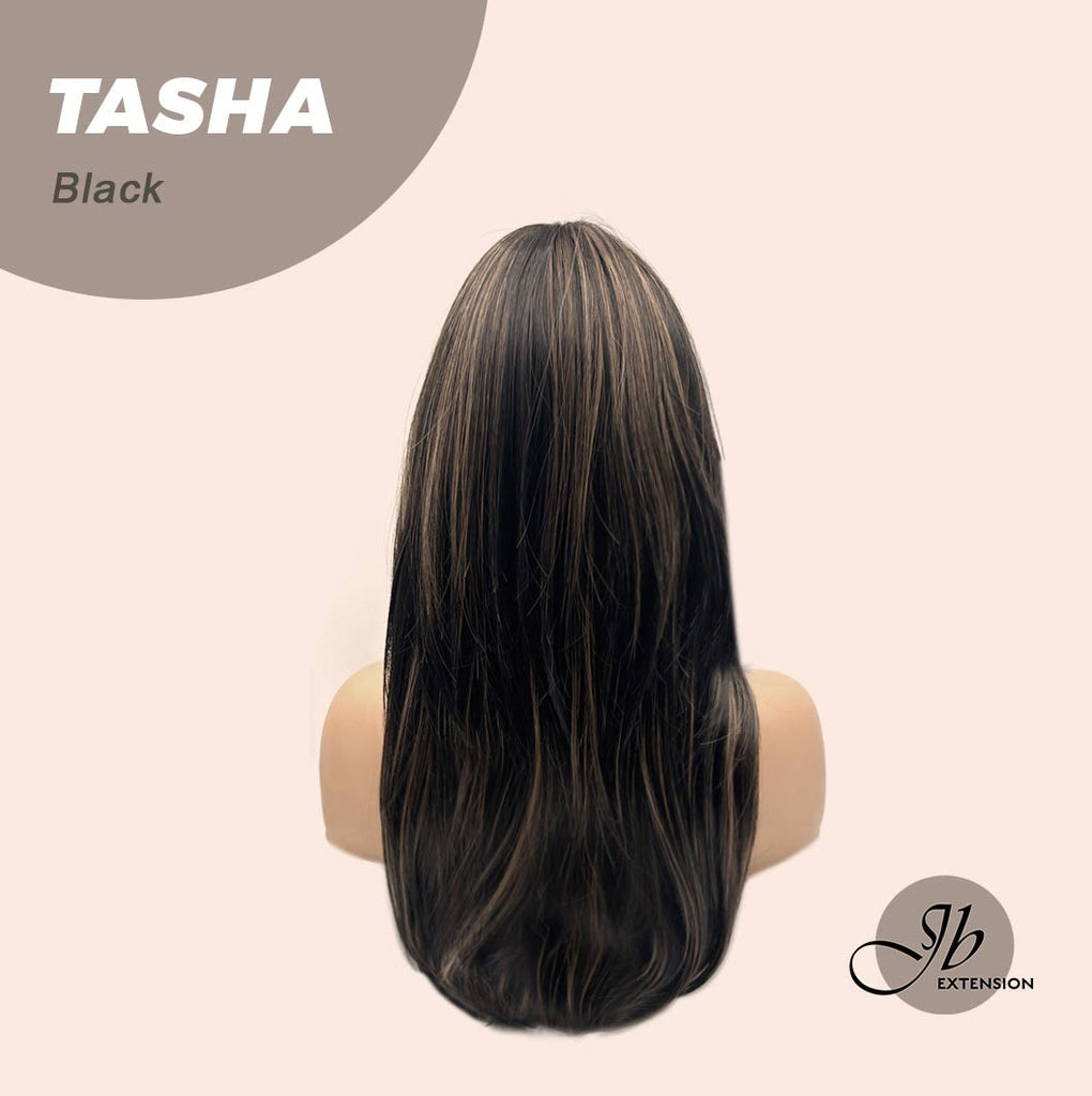 JBEXTENSION 24 INCHES WOLF CUT WOMEN BLACK WIG WITH LONG BANGS TASHA B ...